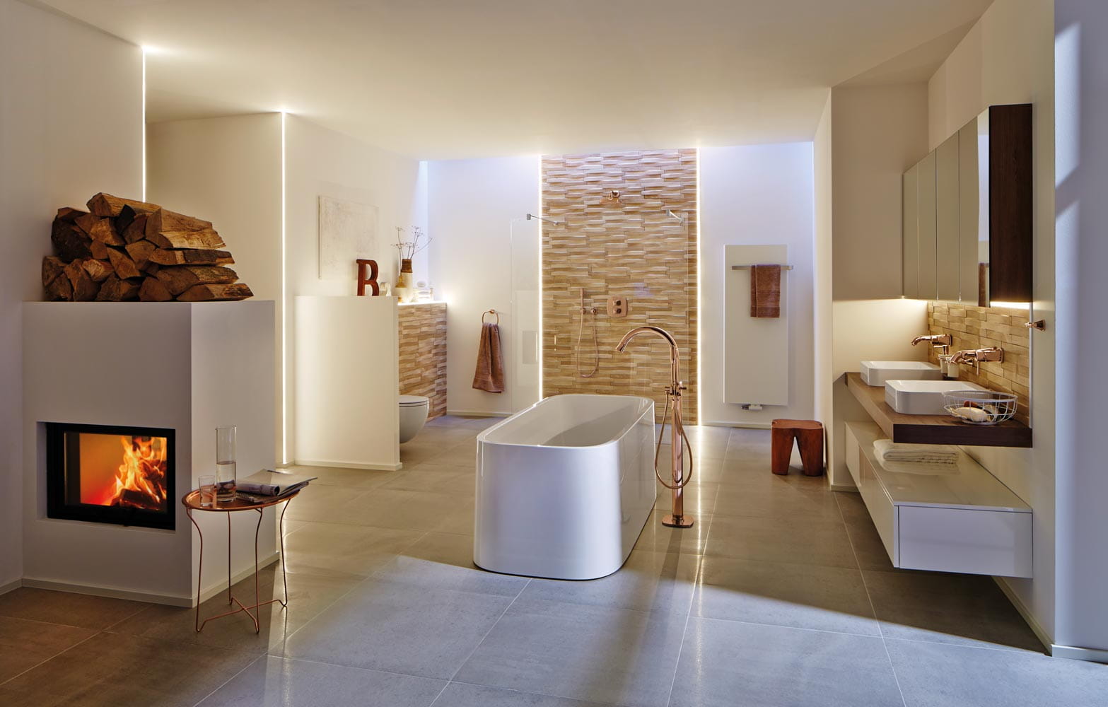 LED tile profiles, skirting boards and accessories